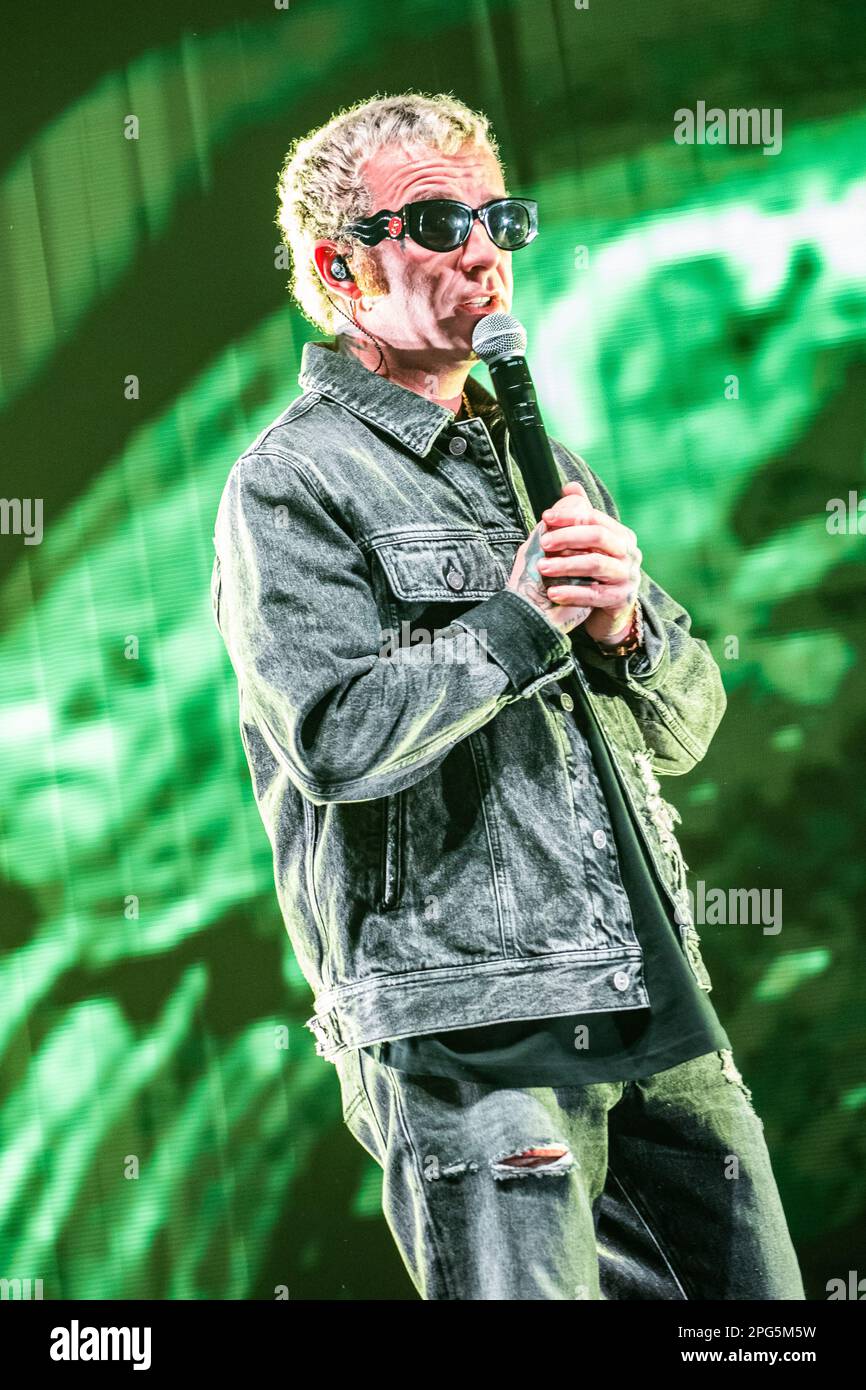 Milan Italy. 20 March 2023. The Italian rapper and actor Maurizio ...