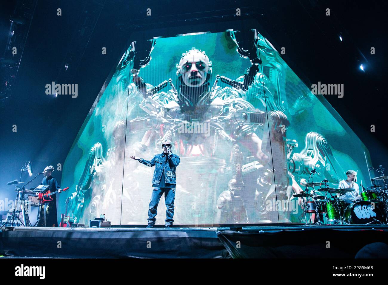 Milan Italy. 20 March 2023. The Italian rapper and actor Maurizio ...