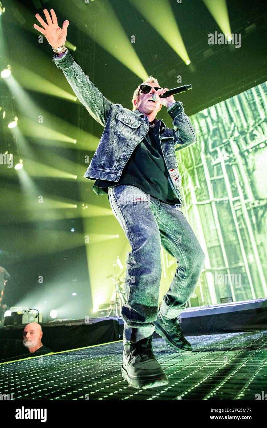 Milan Italy. 20 March 2023. The Italian rapper and actor Maurizio ...