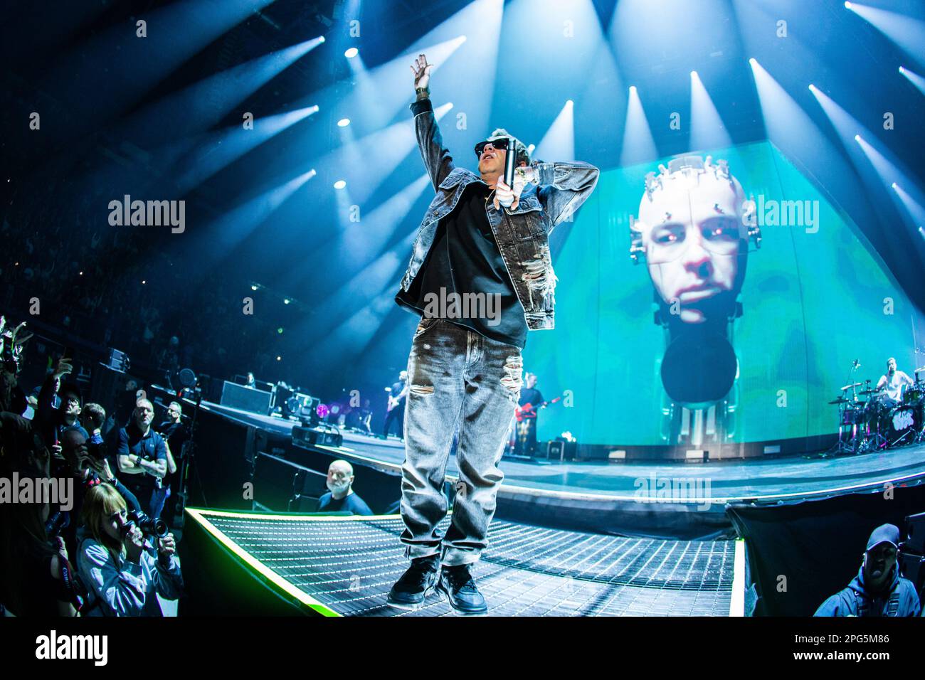 Milan Italy. 20 March 2023. The Italian rapper and actor Maurizio ...