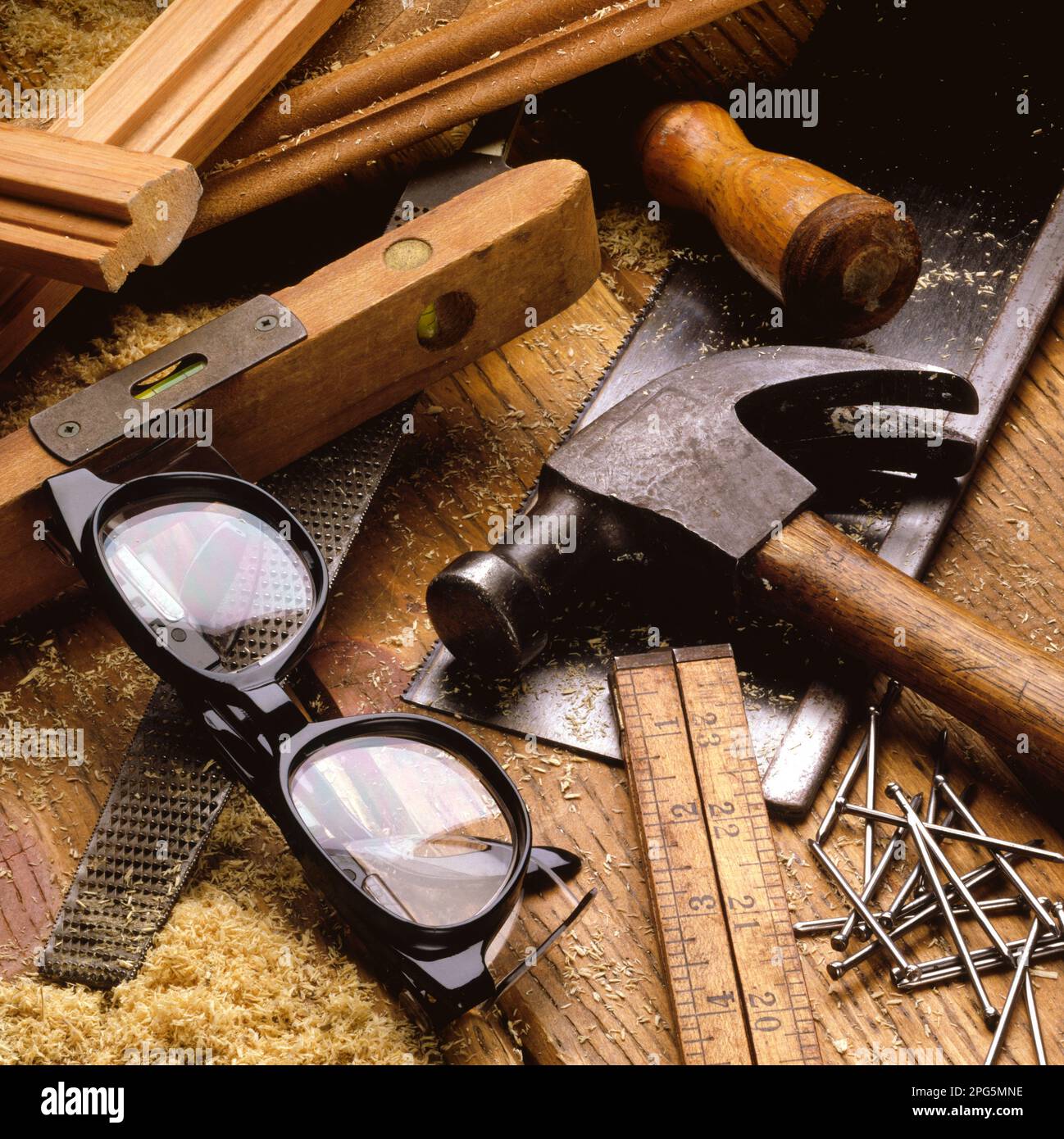 Broken school bench hi-res stock photography and images - Alamy