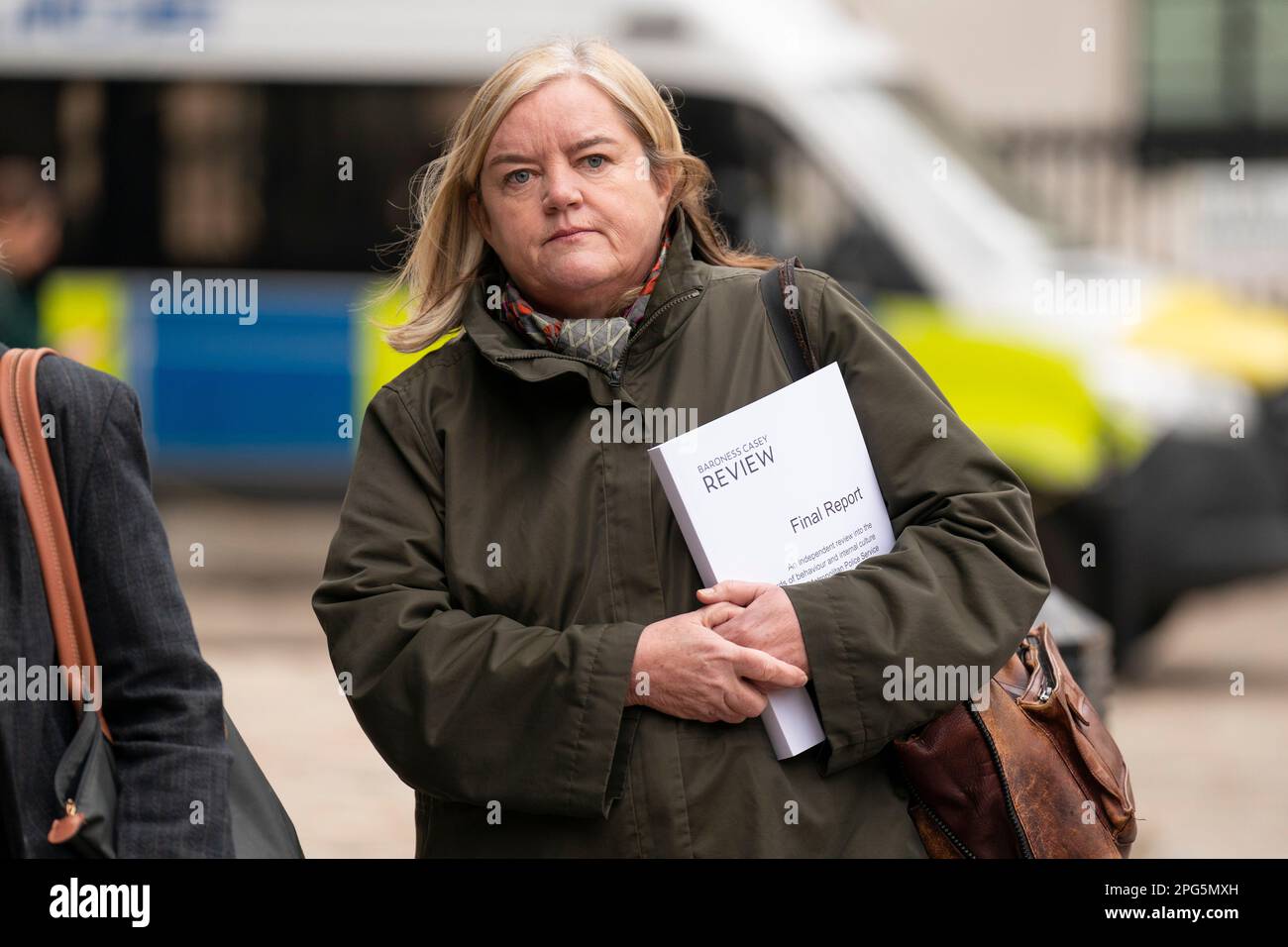Baroness Louise Casey arrives at the Queen Elizabeth II Conference ...