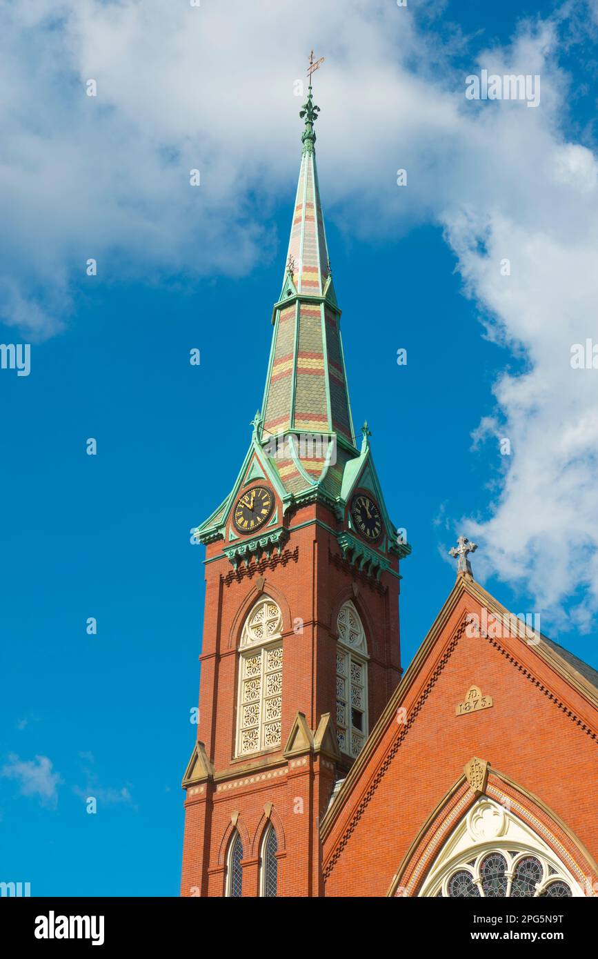 First Congregational Church at Street at 2 E Central Street at Natick ...