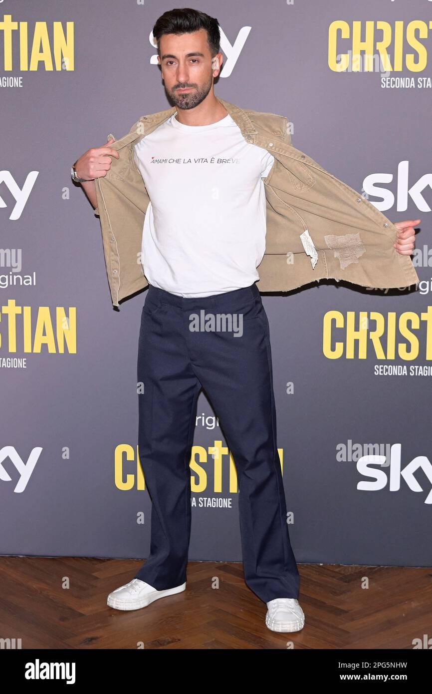 Rome, Italy. 20th Mar, 2023. Riccardo Pirrone attends the red carpet of ...