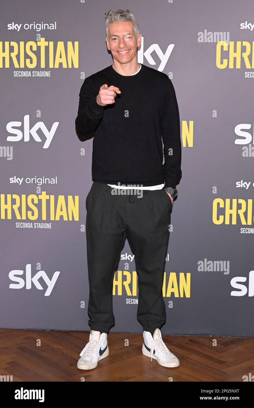 Rome, Italy. 20th Mar, 2023. Giovanni Vernia attends the red carpet of ...