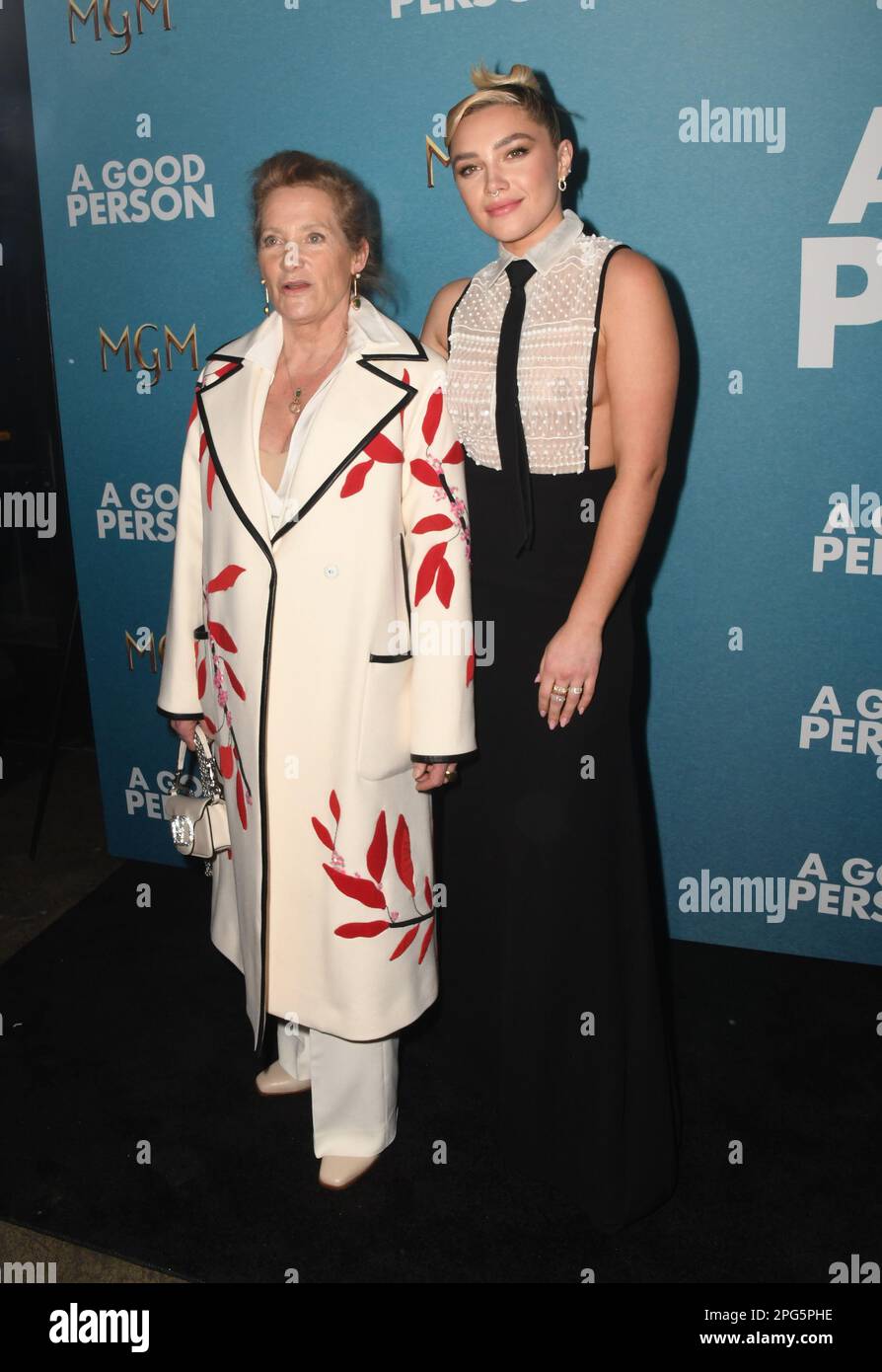 New York, NY, USA. 20th Mar, 2023. Pat Mackin and Florence Pugh at the ...