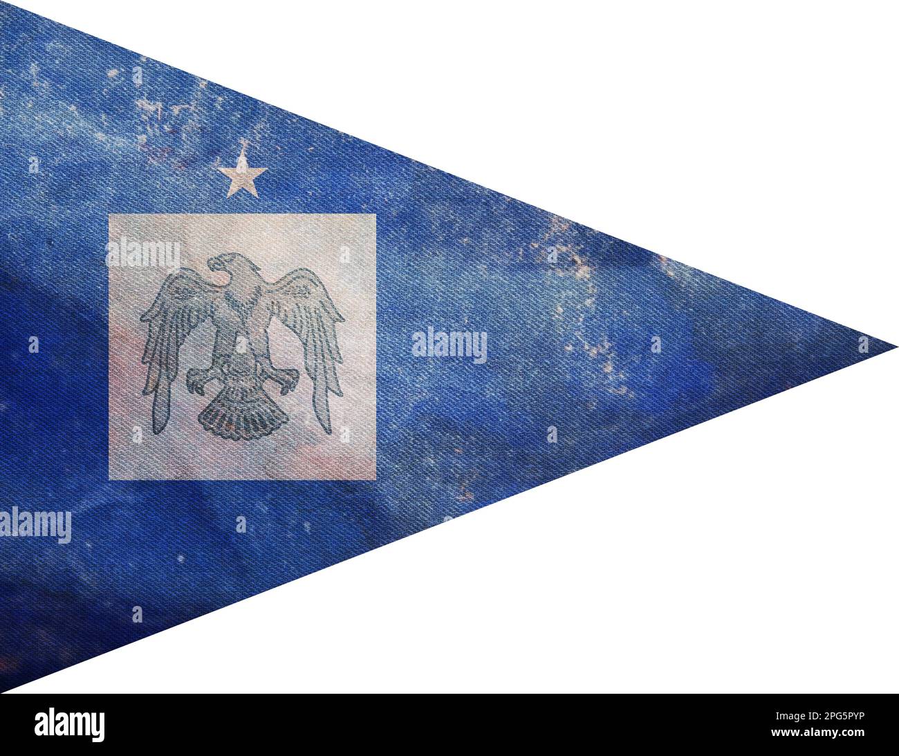 Top view of retro flag Air Force Brigadier General Turkey with grunge ...