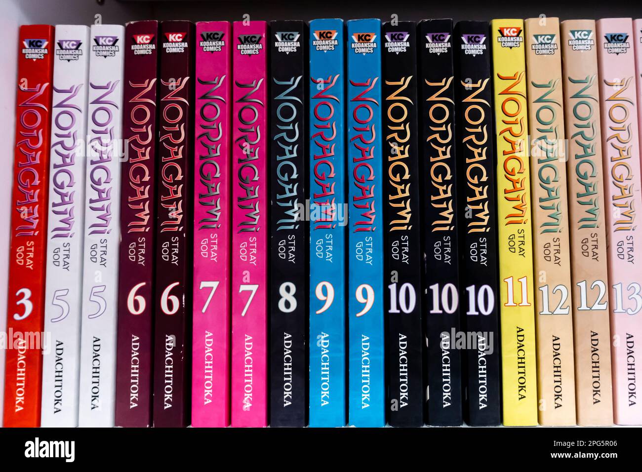 Noragami Manga series on a shelf - Adachitoka Stock Photo - Alamy