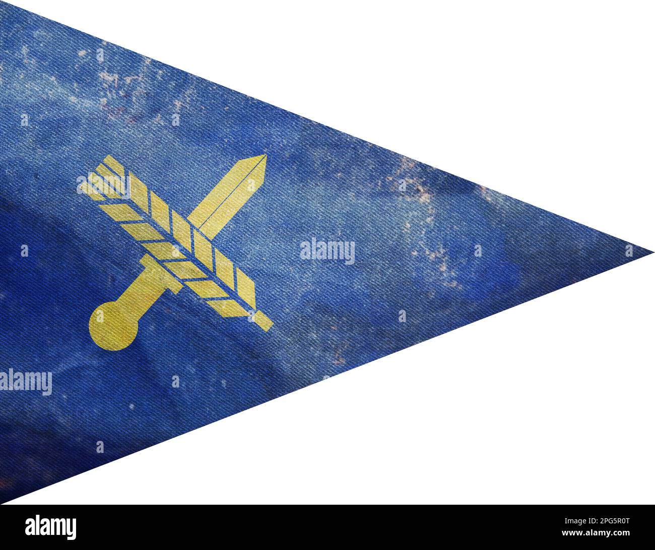 Top view of retro flag Air Force Support Continental Command triangle ...