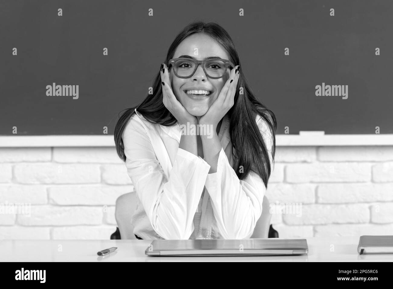 Female student in university, school education, Young woman study in ...