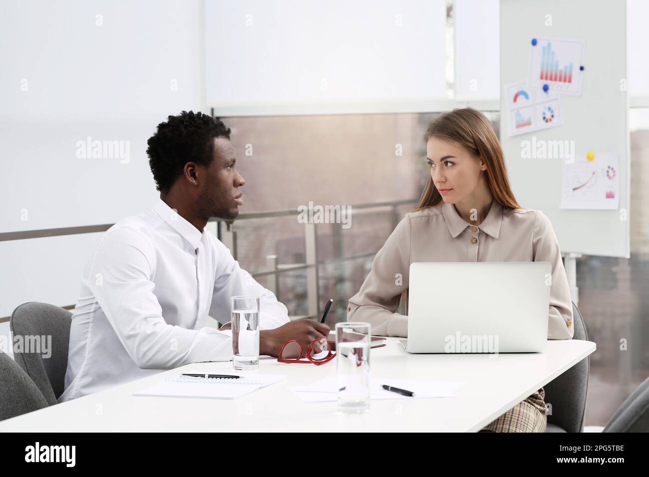 African American man suffering from racial discrimination at work Stock ...