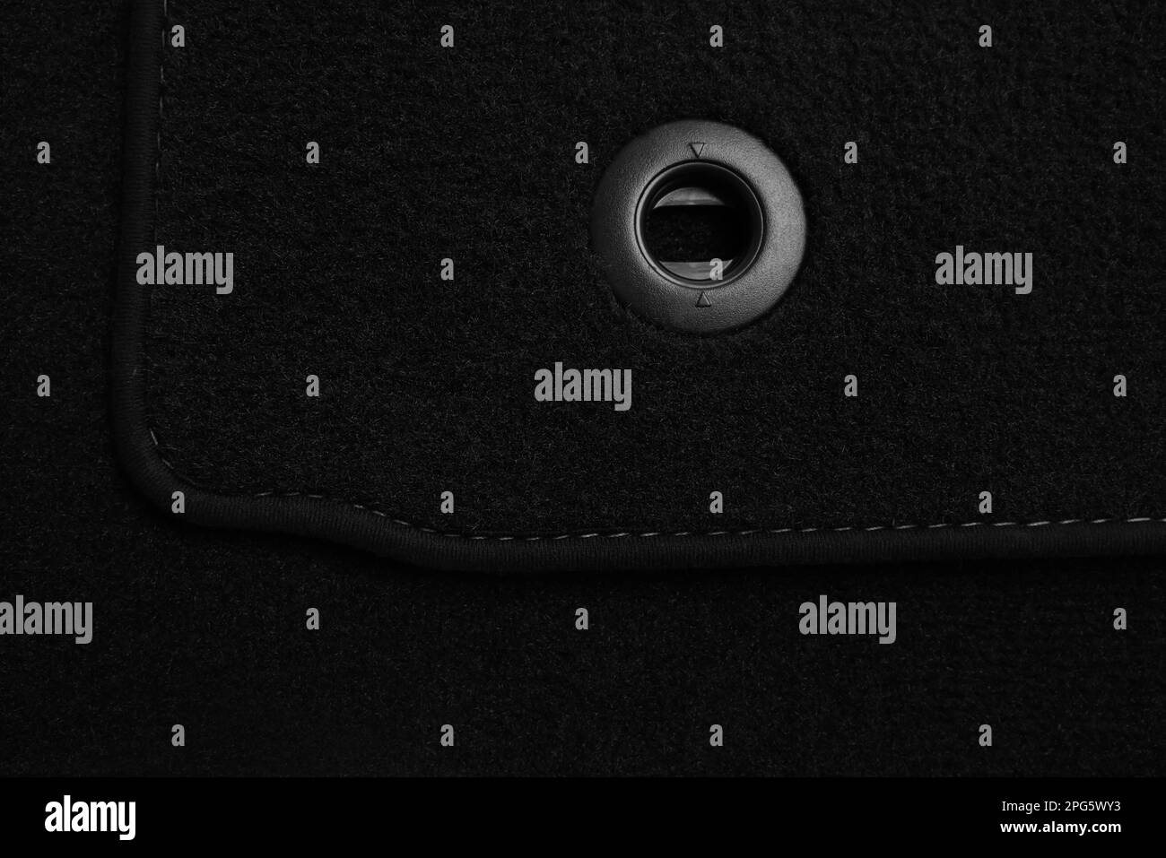 Black car floor carpets as background, closeup view Stock Photo - Alamy