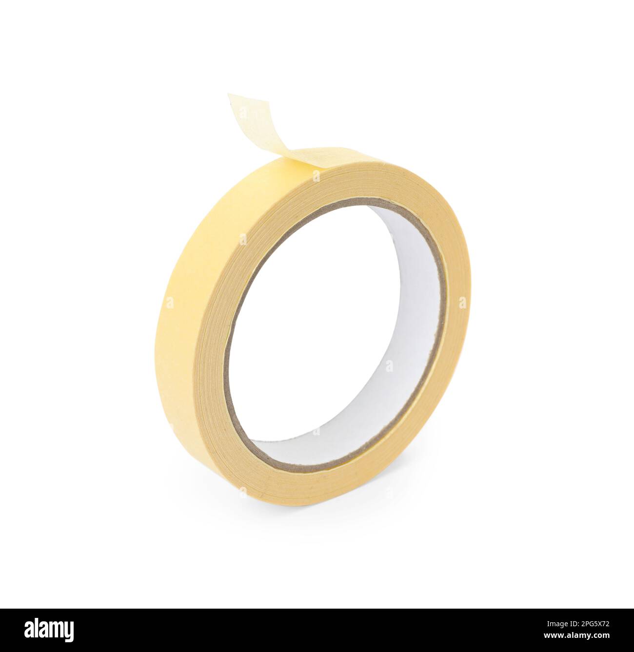 Roll of adhesive tape isolated on white Stock Photo - Alamy