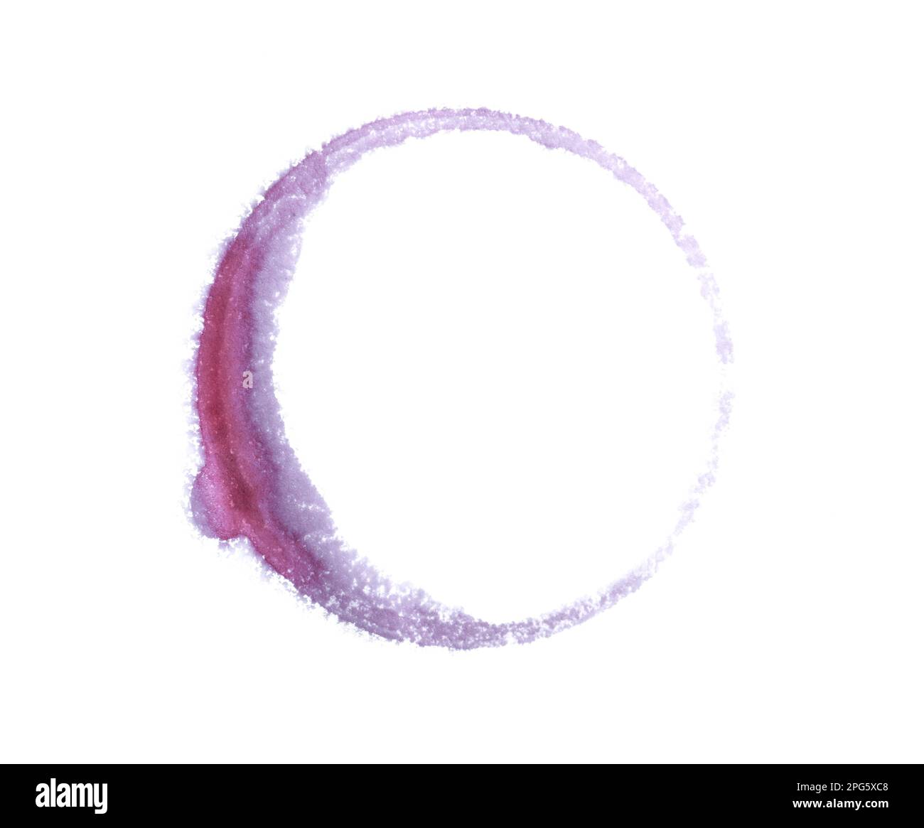 Wine ring on white background, top view Stock Photo - Alamy