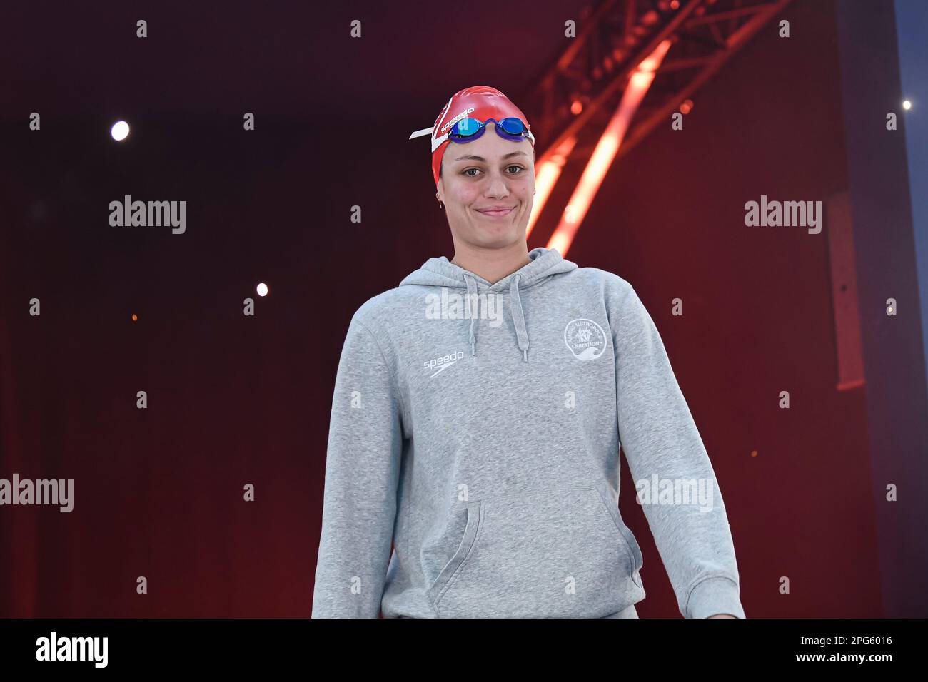 Emma Terebo during a new swimming competition, the Giant Open on March ...