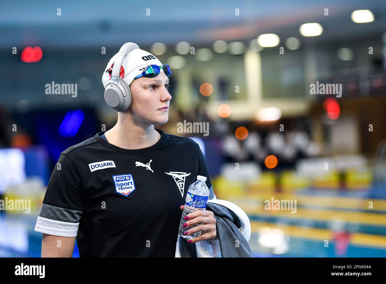 Marie Wattel during a new swimming competition, the Giant Open on March ...
