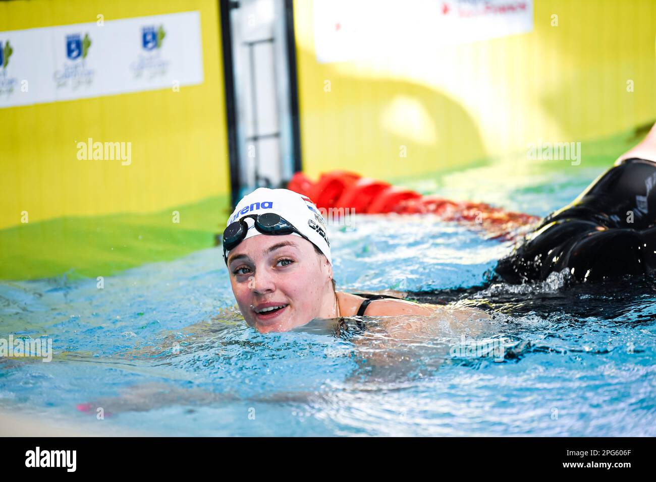 Tessa Giele (Netherlands) during a new swimming competition, the Giant ...