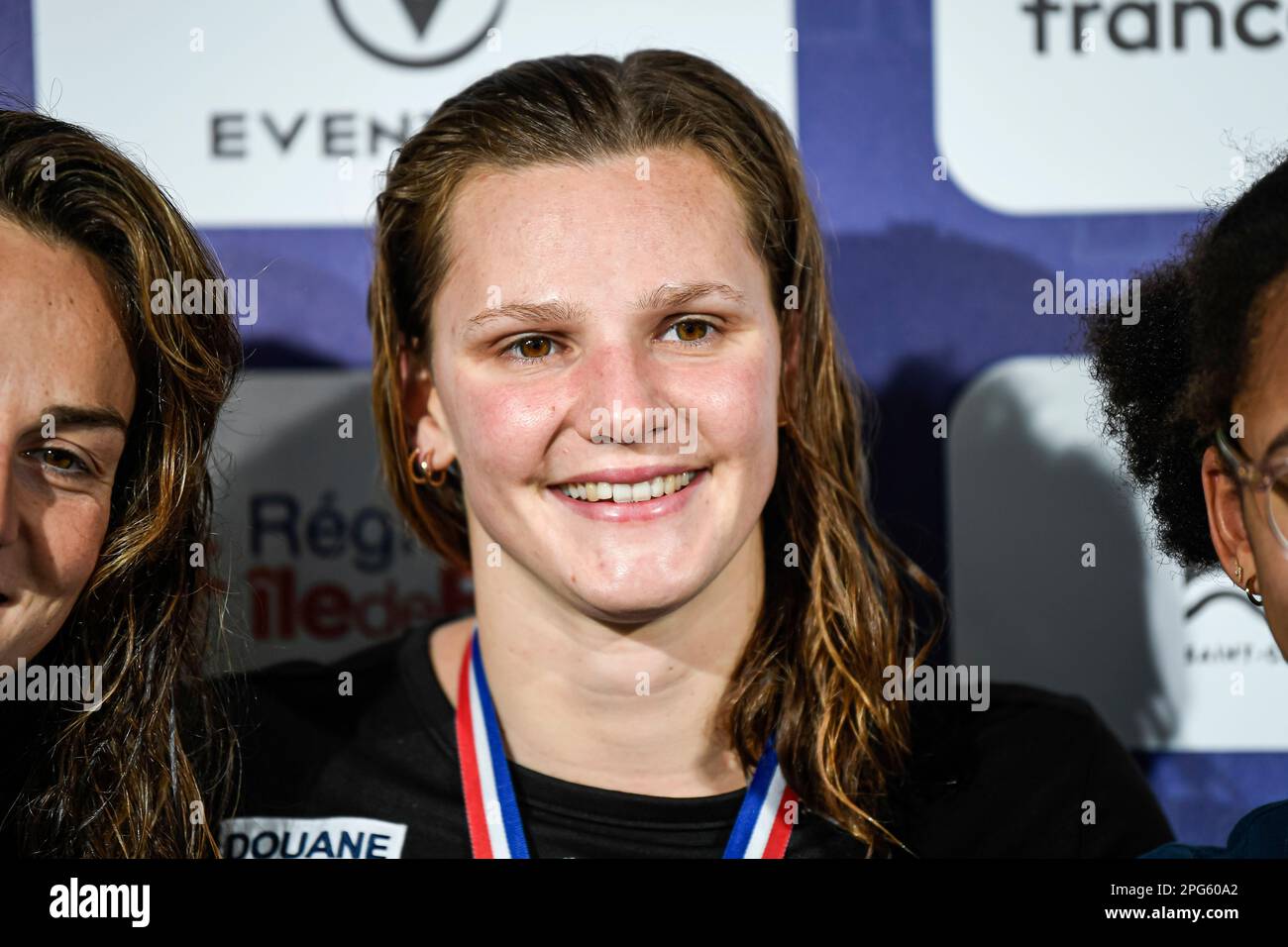 Marie Wattel during a new swimming competition, the Giant Open on March ...