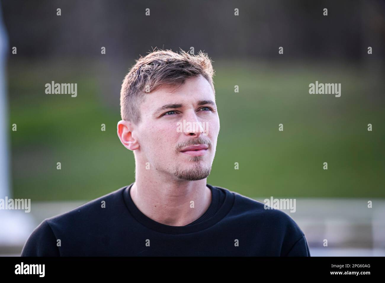 Maxime Grousset during a new swimming competition, the Giant Open on ...