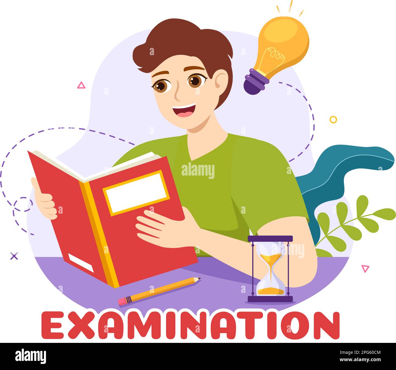 Examination Paper Illustration with Online Exam, Form, Papers Answers ...