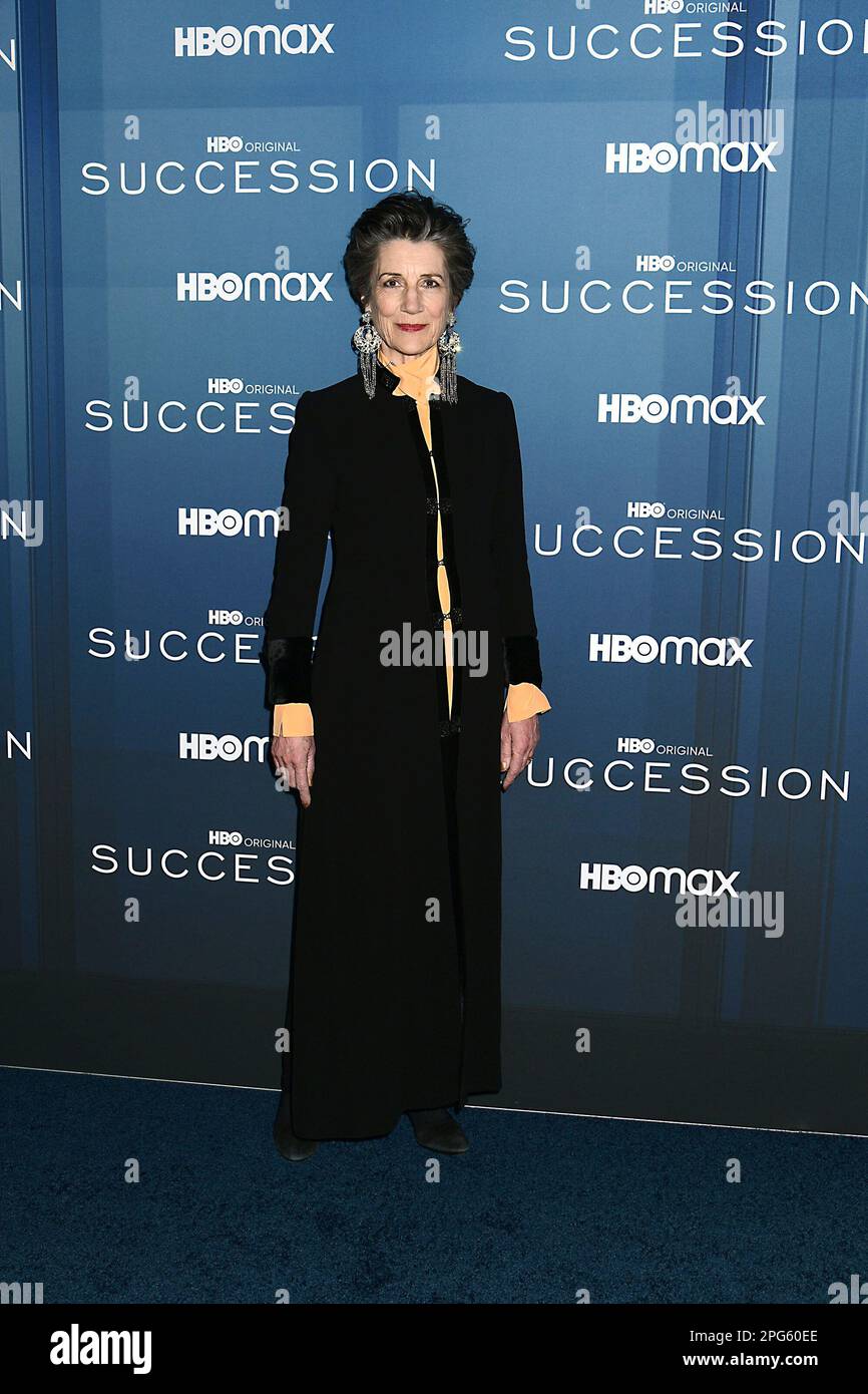Harriet Walter attends HBO's "Succession" red carpet premiere for the ...