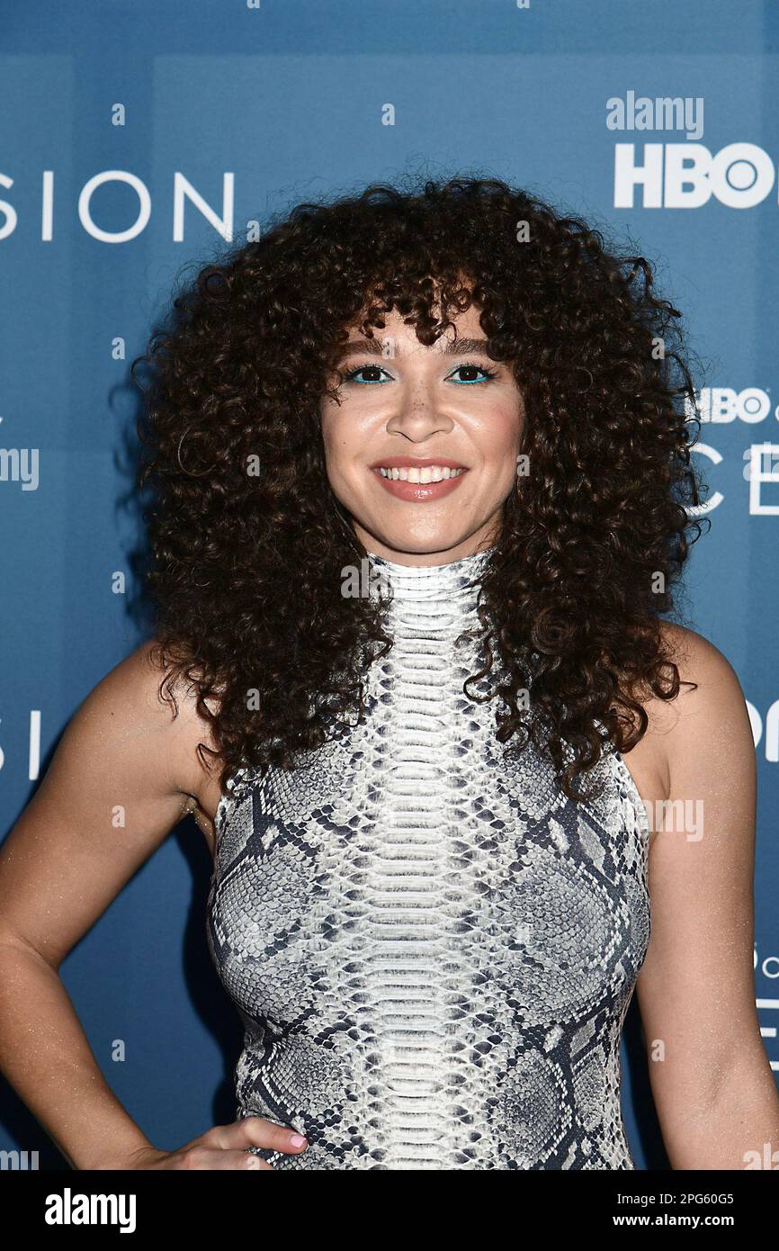 Megan Ryte attends HBO's "Succession" red carpet premiere for the final ...