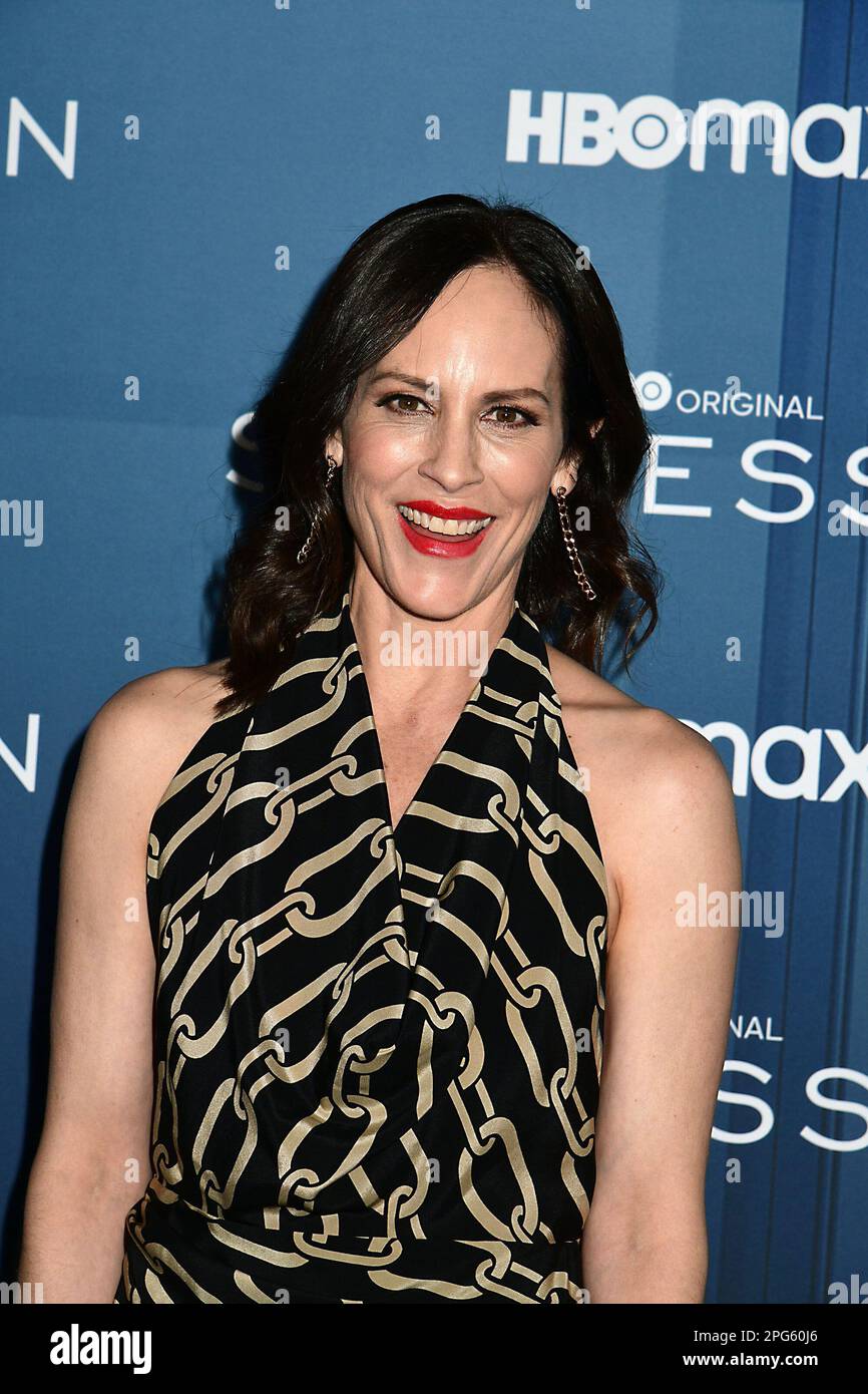Annabeth Gish attends HBO's "Succession" red carpet premiere for the ...