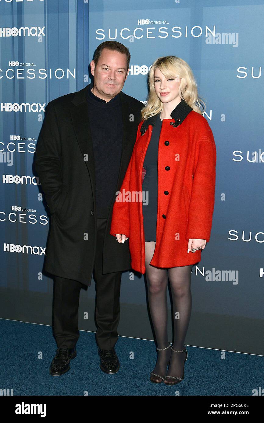 Kevin Messick and attends HBO's "Succession" red carpet premiere for ...