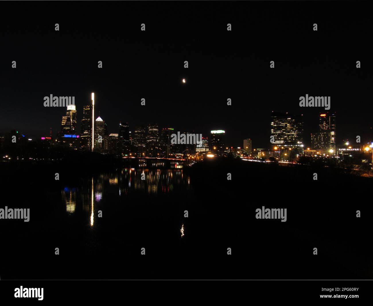 Philadelphia skyline silhouette hi-res stock photography and images - Alamy