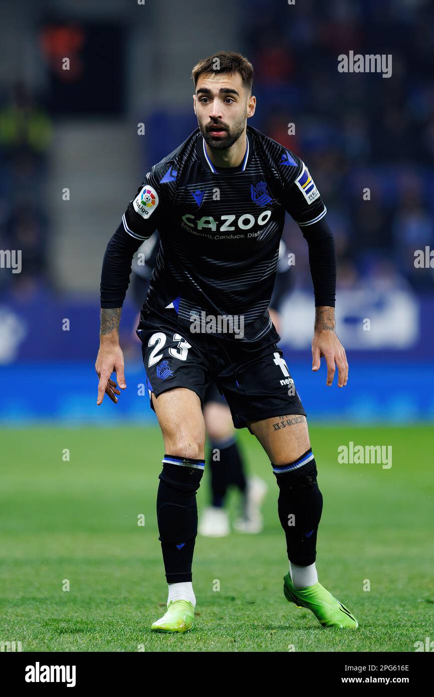 BARCELONA - FEB 13: Brais Mendez in action during the LaLiga match ...