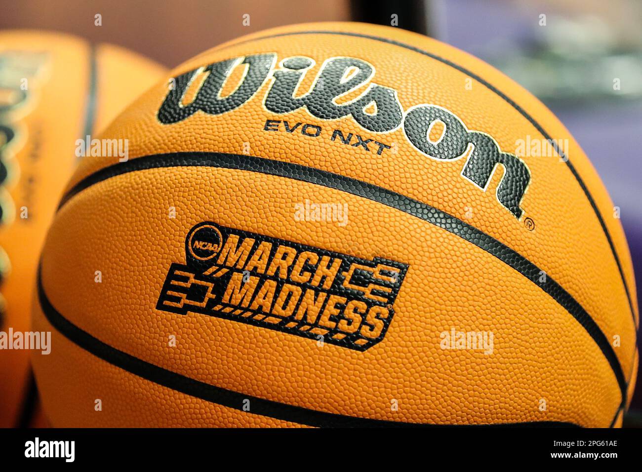 Baton Rouge, USA. 19th Mar, 2023. March 19, 2023: The Wilson game ball ...