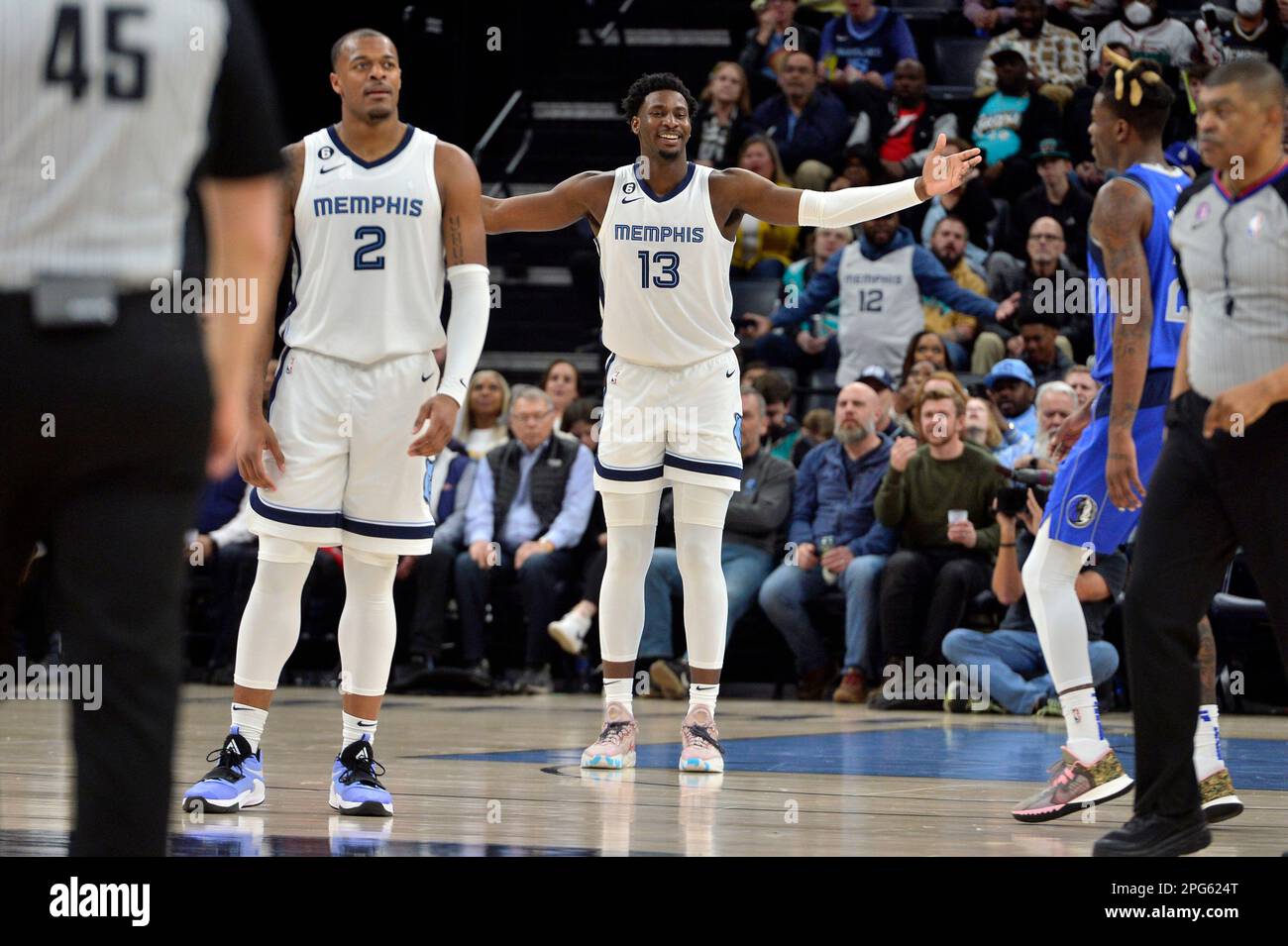Memphis Grizzlies forward Jaren Jackson Jr. (13) reacts in the second ...
