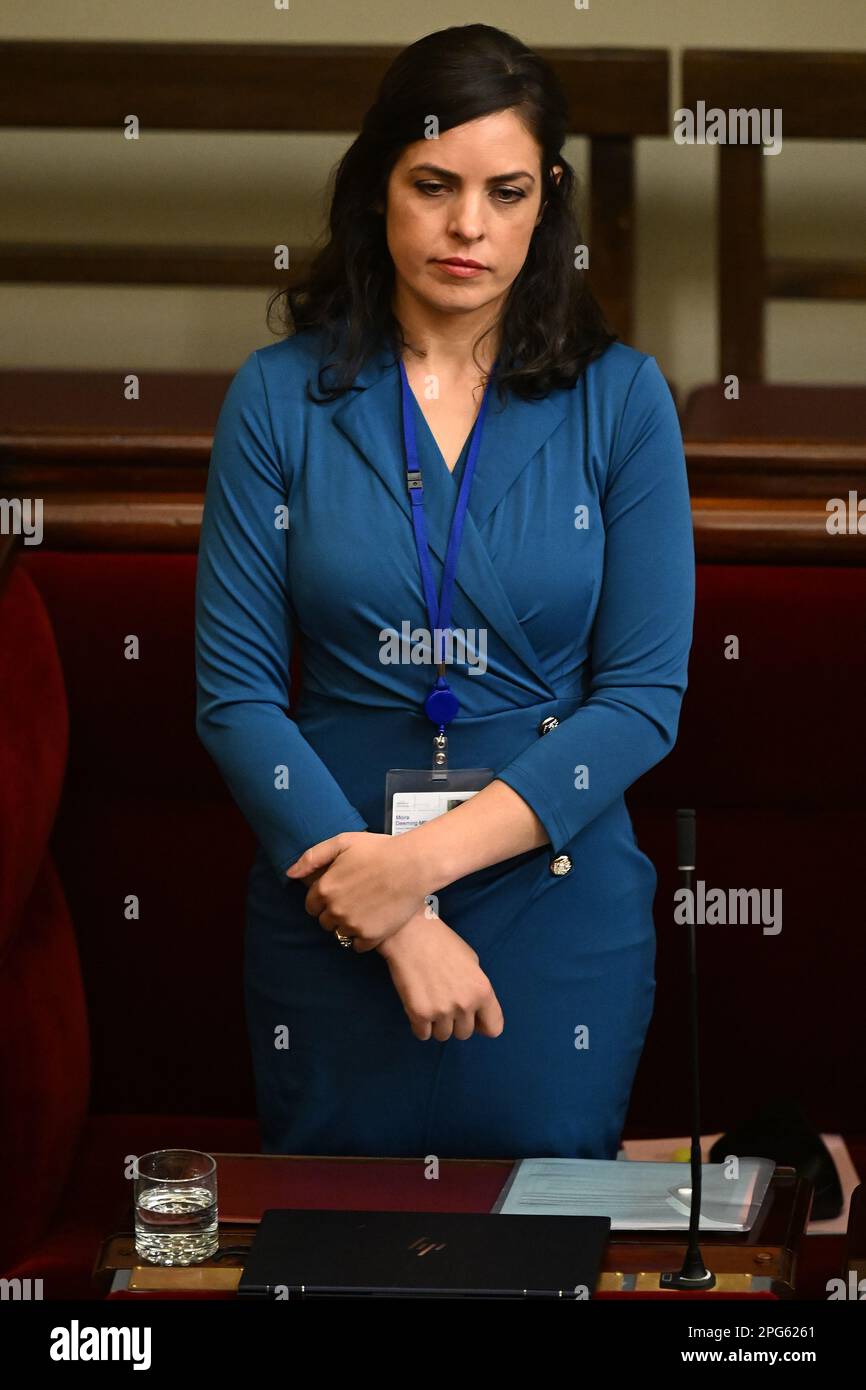 Liberal party MP Moira Deeming during question time in the Victorian ...