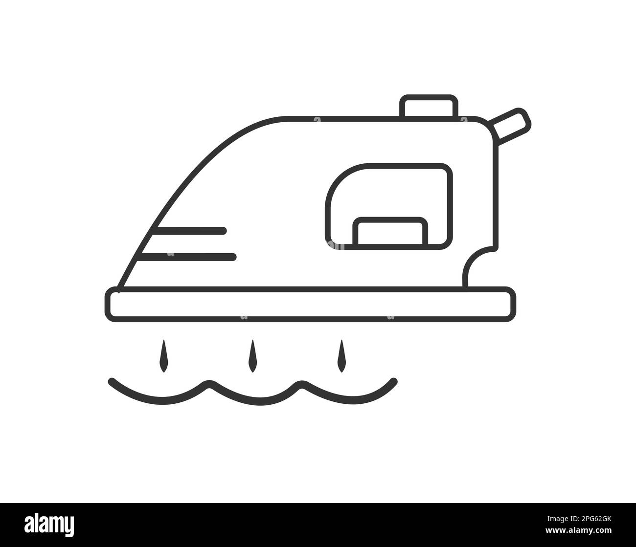 Iron vector icon. Iron black pictogram on a white background. The ...