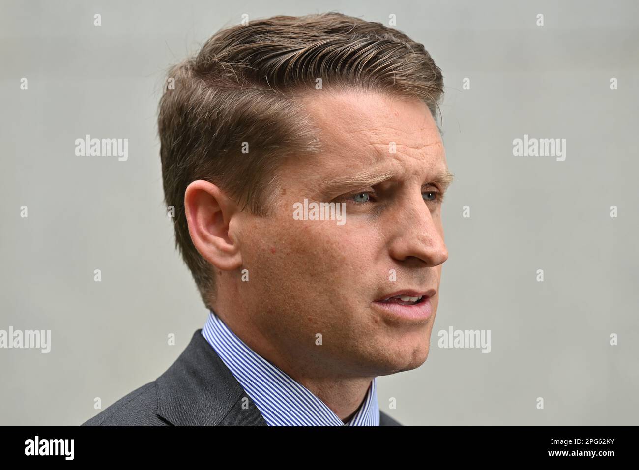 Shadow Minister for Defence Andrew Hastie at a press conference at ...