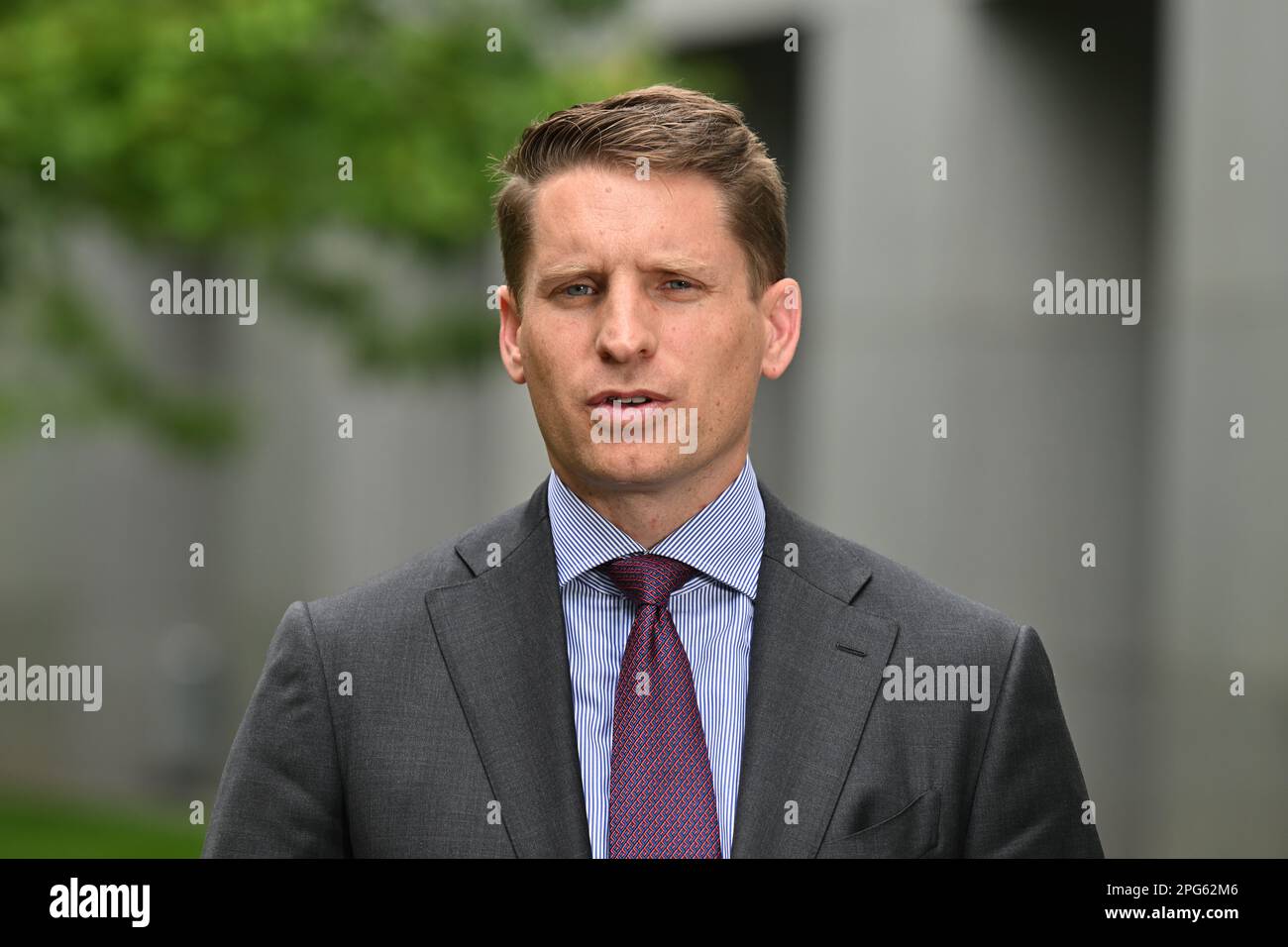 Shadow Minister for Defence Andrew Hastie at a press conference at ...