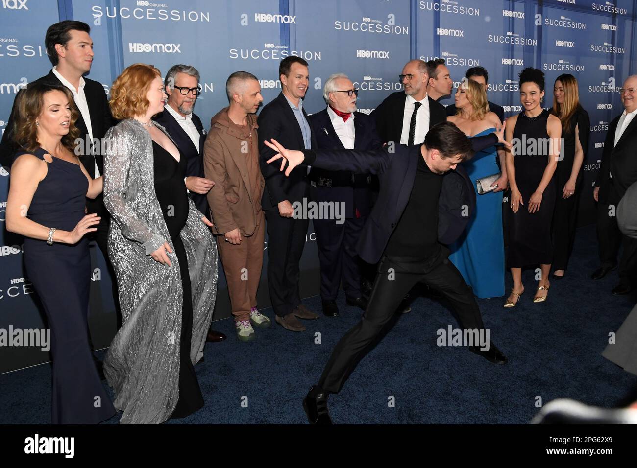 New York, USA. 20th Mar, 2023. The cast, including Kieran Culkin, Alan ...