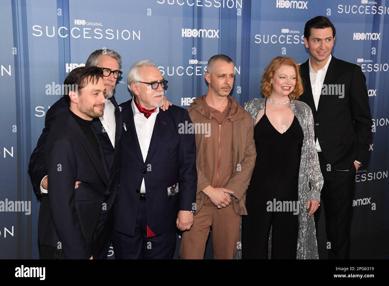 New York, USA. 20th Mar, 2023. Kieran Culkin, Alan Ruck, Brian Cox ...