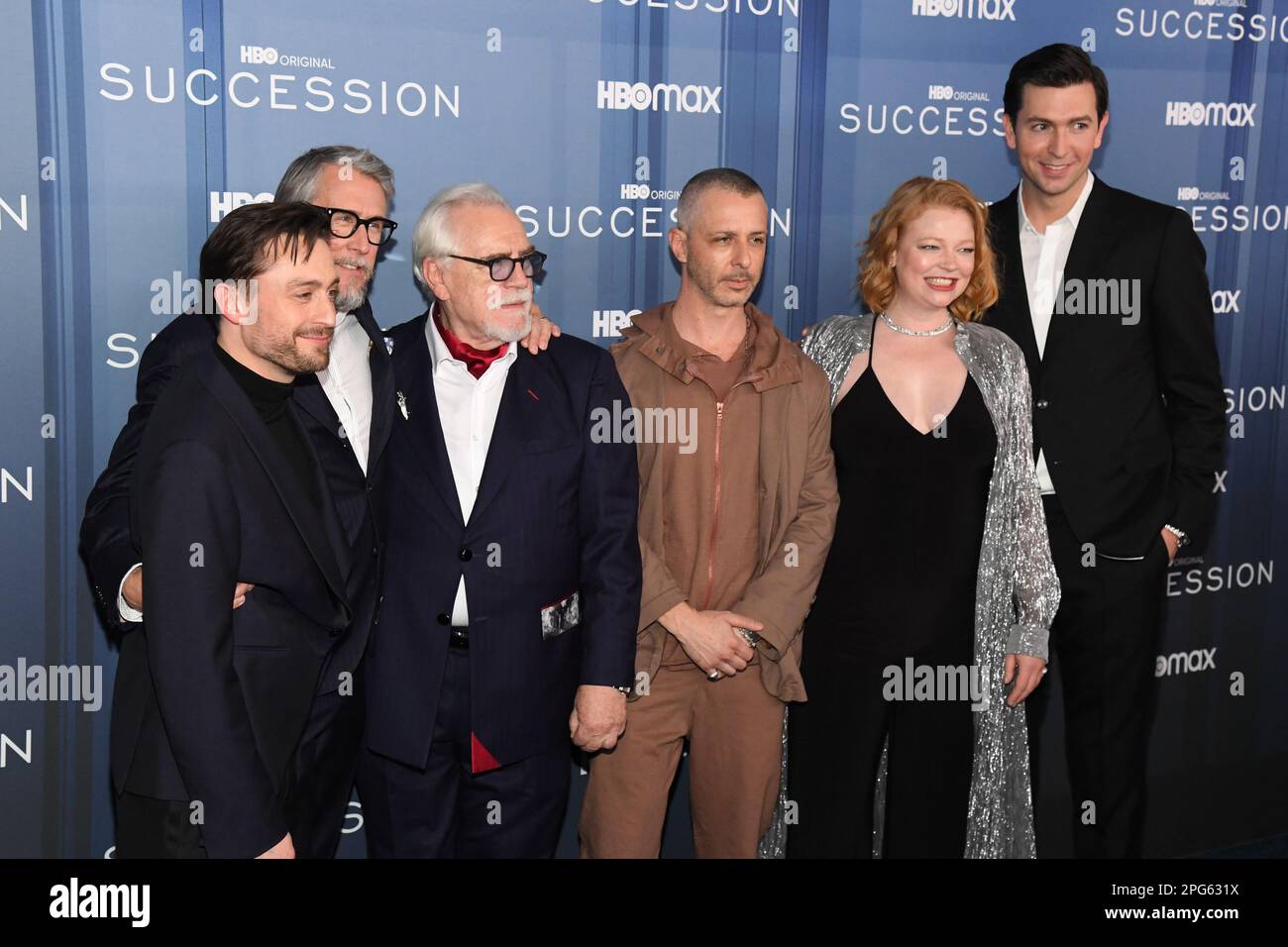 New York, USA. 20th Mar, 2023. Kieran Culkin, Alan Ruck, Brian Cox ...