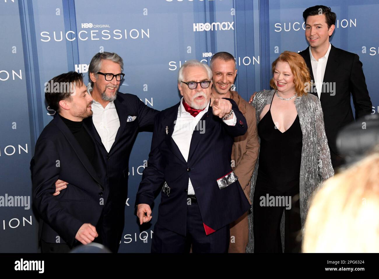 New York, USA. 20th Mar, 2023. Kieran Culkin, Alan Ruck, Brian Cox ...