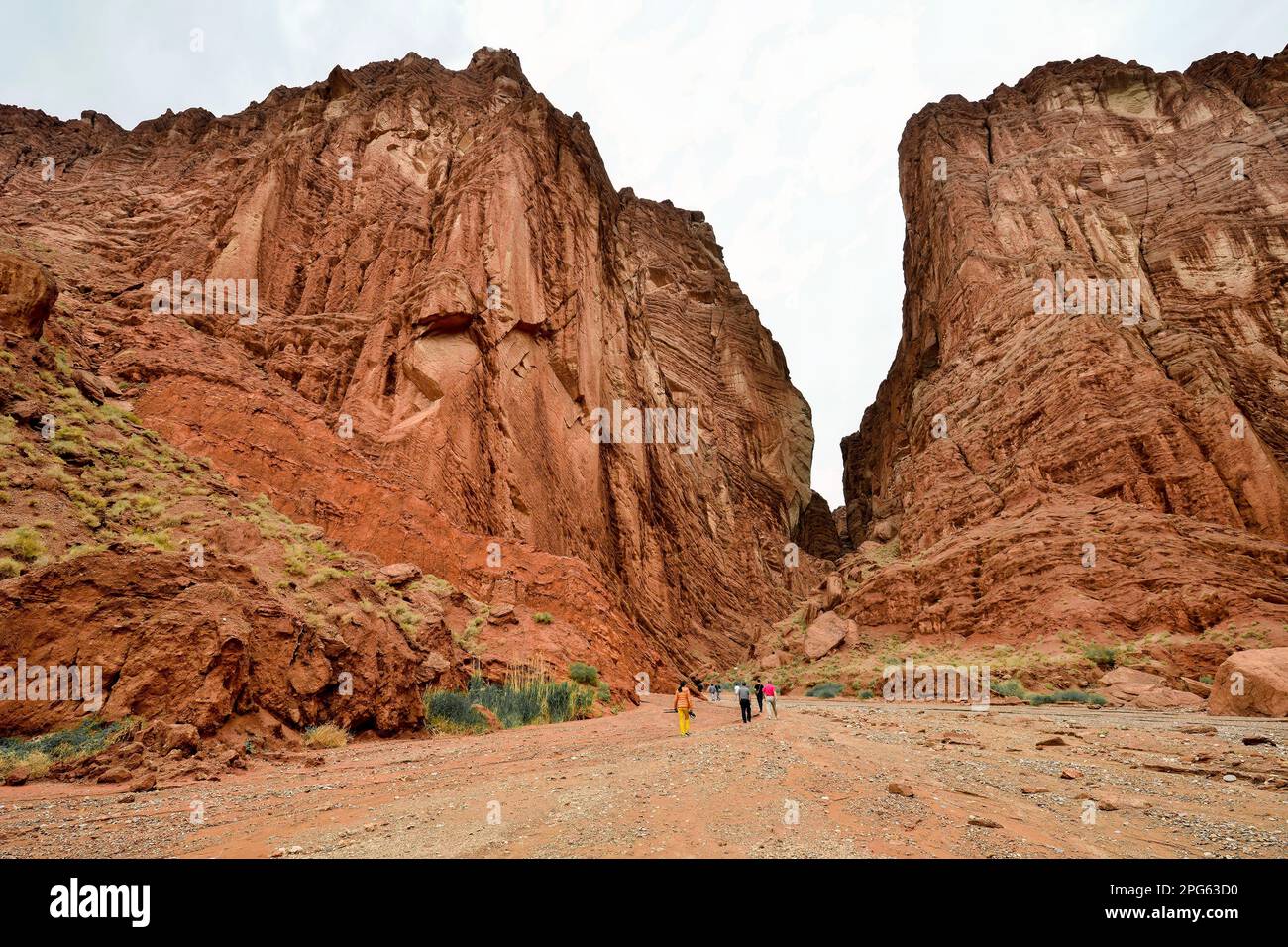 The Tianshan Grand Canyon is a popular tourist destination known for ...