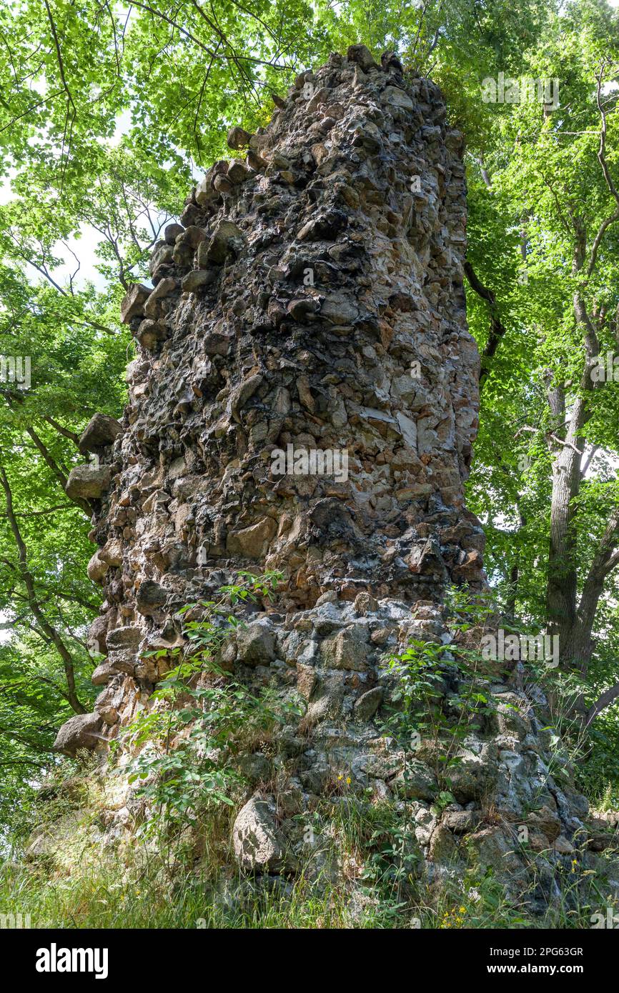 Lauenburg Castle in the Harz Mountains near Stecklenberg Stock Photo ...