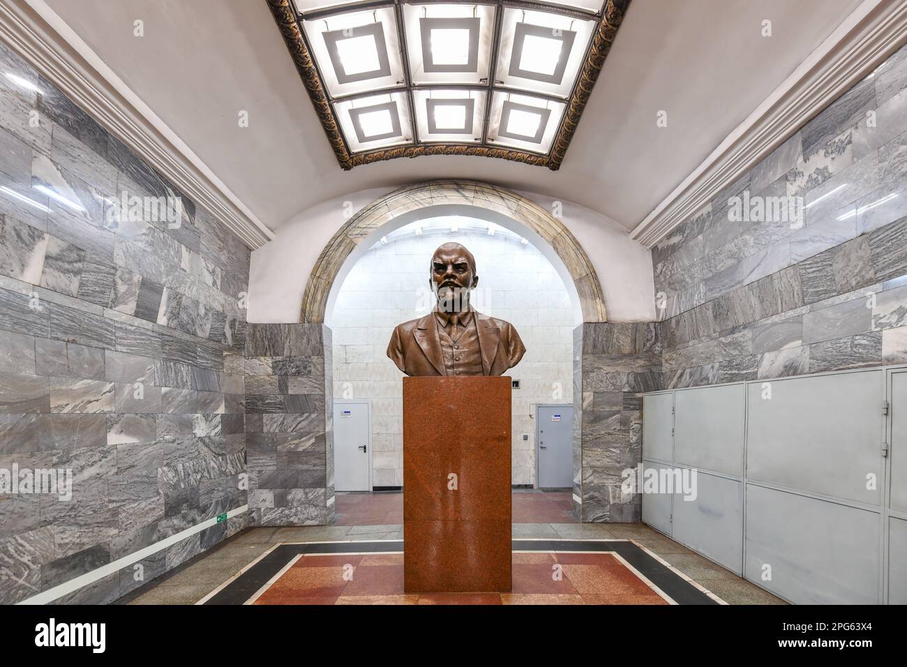 Saint Petersburg, Russia - Dec 24, 2021: Interior of the Kirovskiy ...