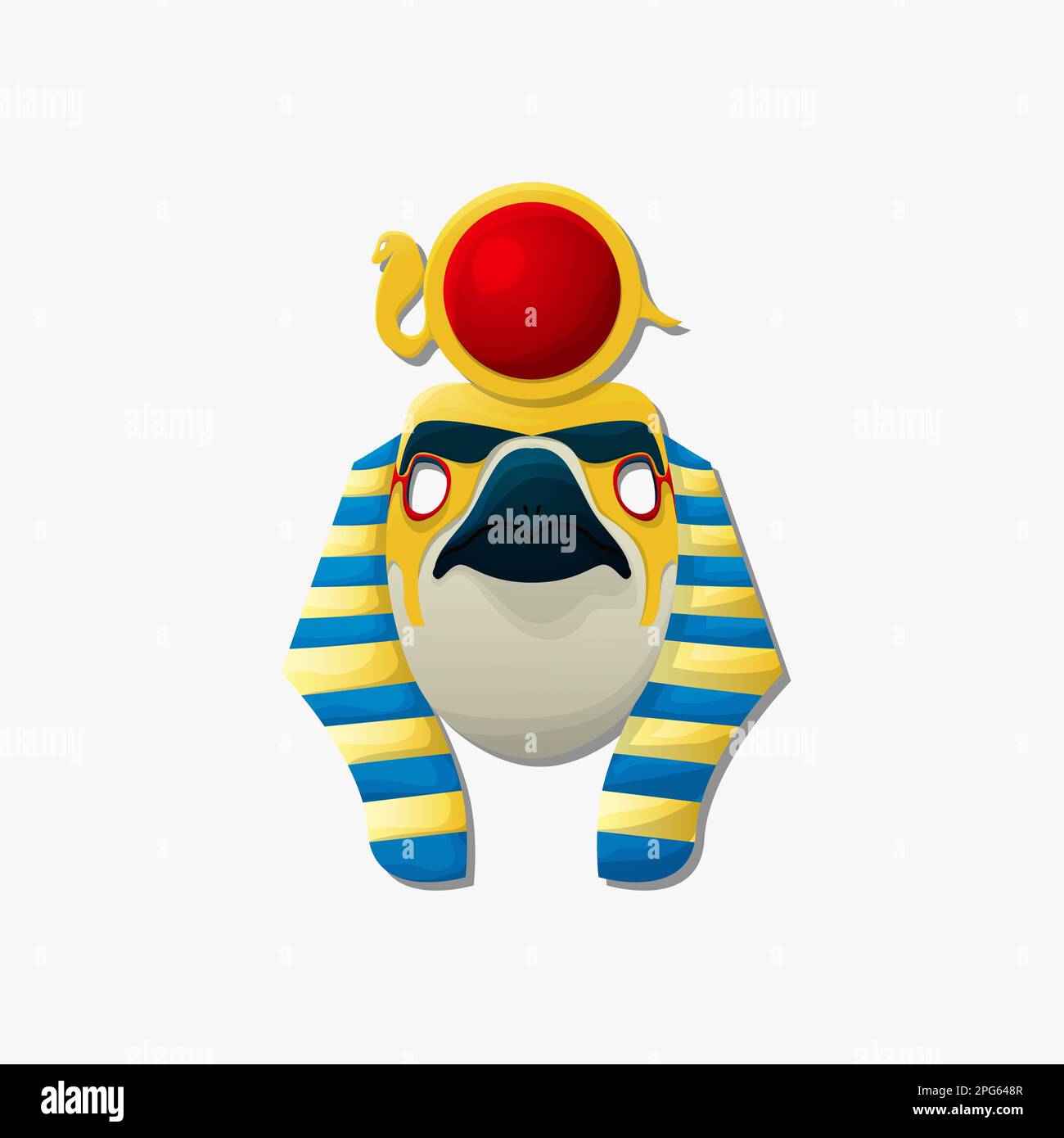 Egyptian god Ra mask, vector icon Stock Photo - Alamy