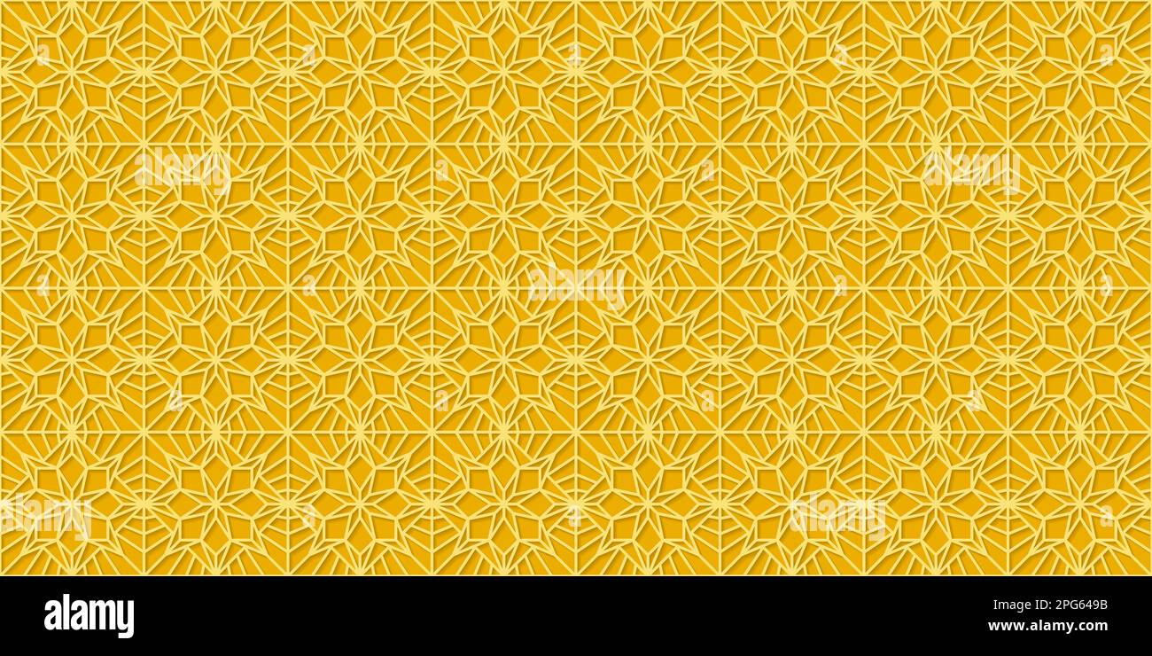 Islamic gold ornament vector seamless pattern Stock Photo - Alamy