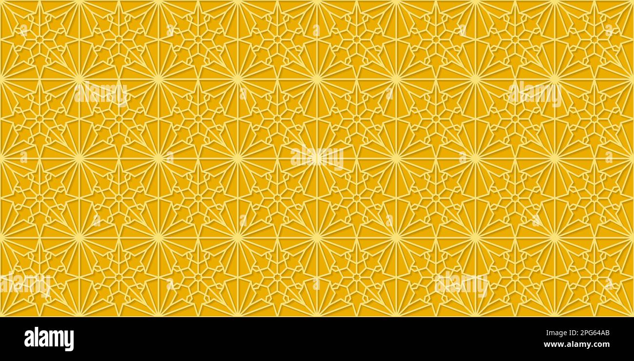Islamic gold ornament vector seamless pattern Stock Photo - Alamy