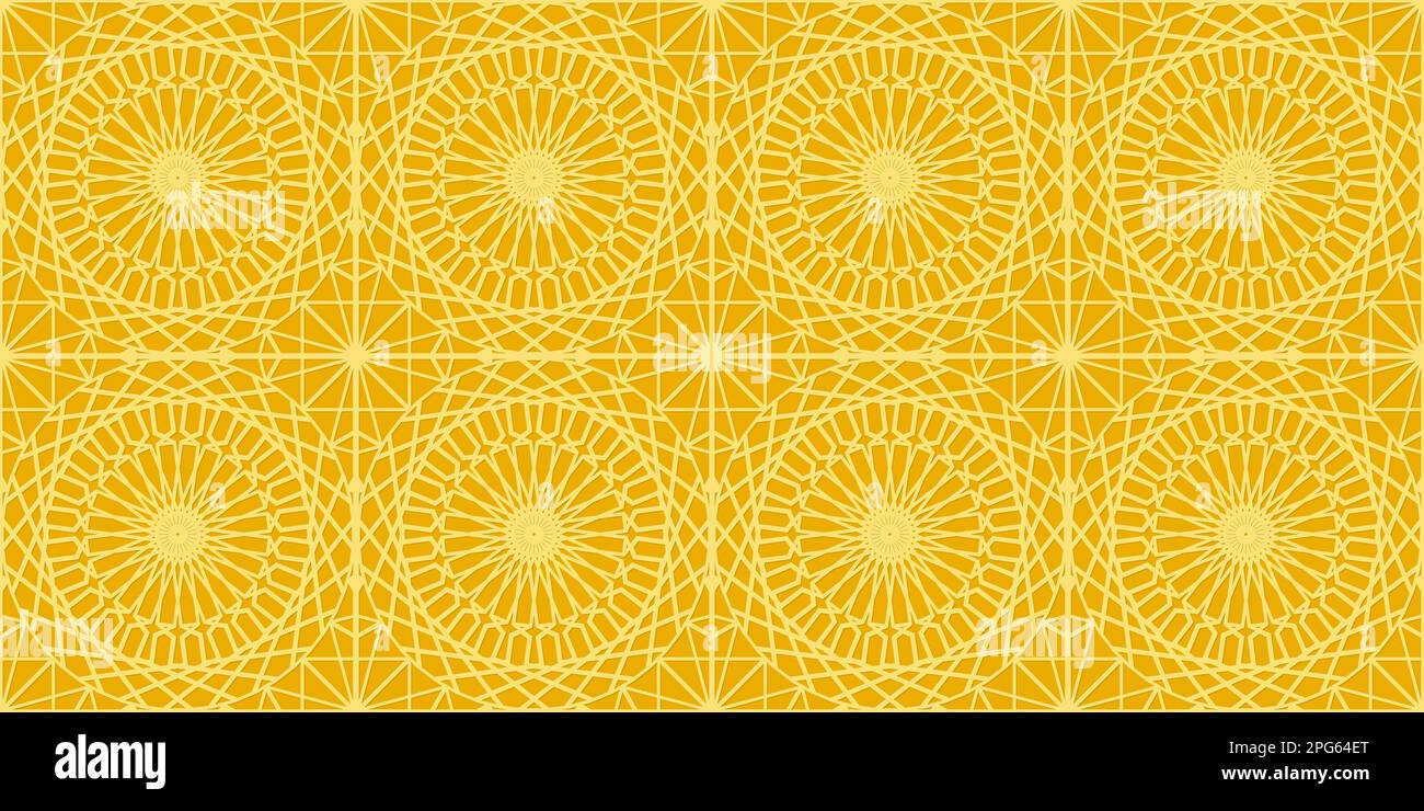 Islamic gold ornament vector seamless pattern Stock Photo - Alamy