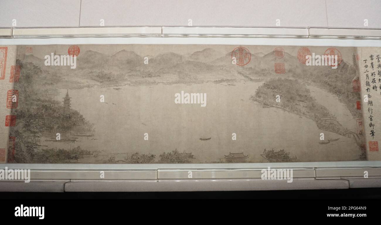 HANGZHOU, CHINA - MARCH 21, 2023 - West Lake Painting by Song Dynasty ...