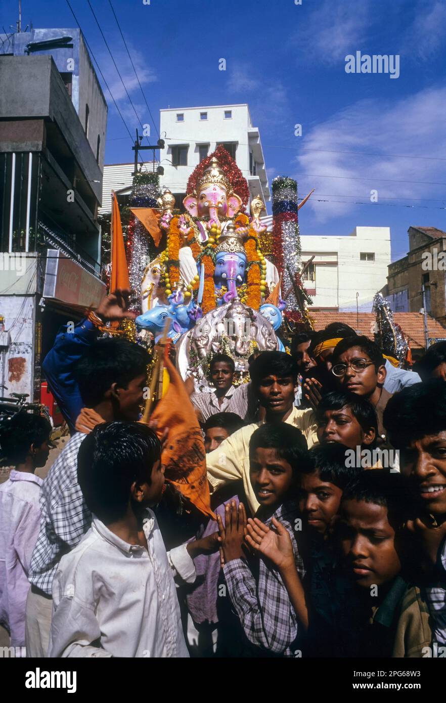 Ganesh or Ganpati festival, Elephant head Lord in Coimbatore, Tamil ...