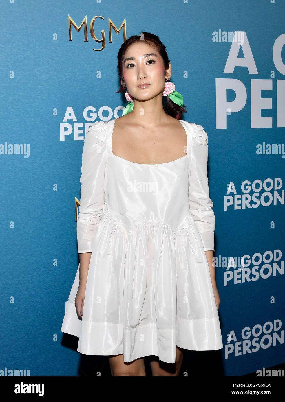 SJ Son attends a special screening of "A Good Person" at Metrograph on ...